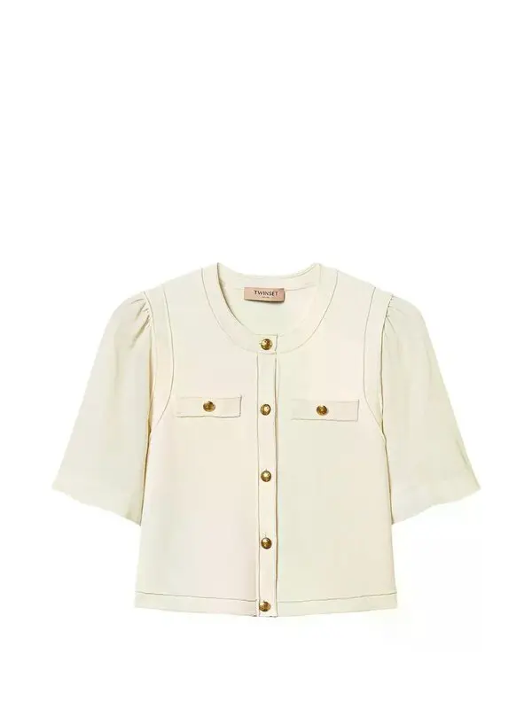 TWINSET Knitted Cardigan With Metal Buttons