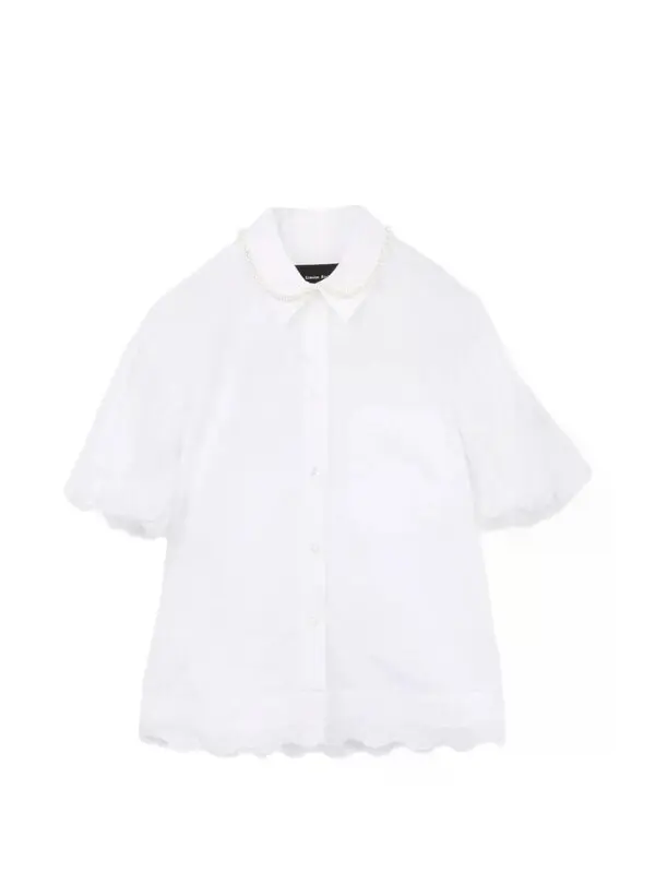 Simone Rocha Puff Sleeve Broderie Anglaise Shirt