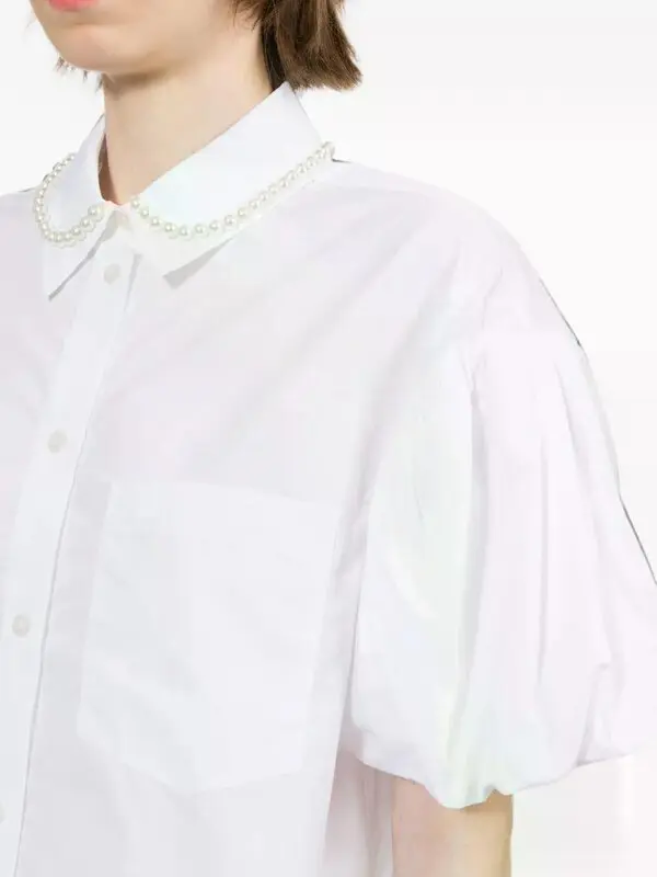 Simone Rocha Puff Sleeve Broderie Anglaise Shirt