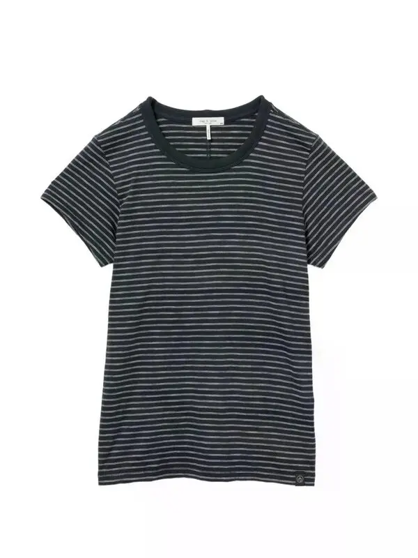 Rag & Bone Slub Striped Crewneck T-shirt