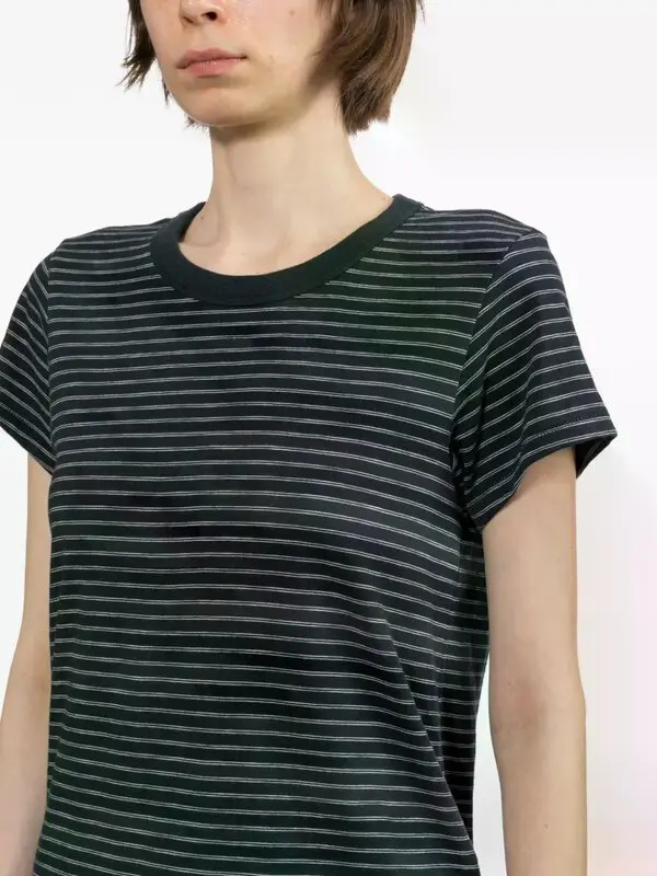 Rag & Bone Slub Striped Crewneck T-shirt