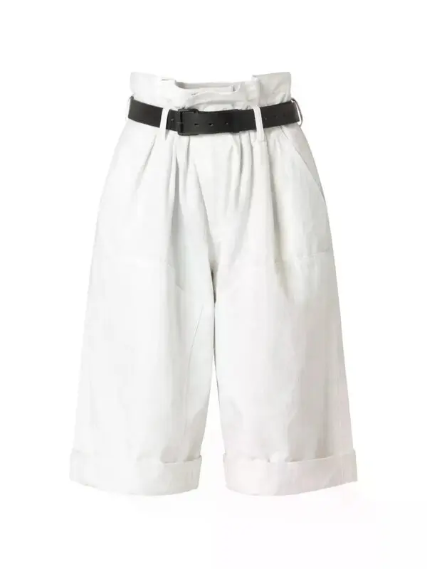 Y’s Belted Paperbag-waist Trousers