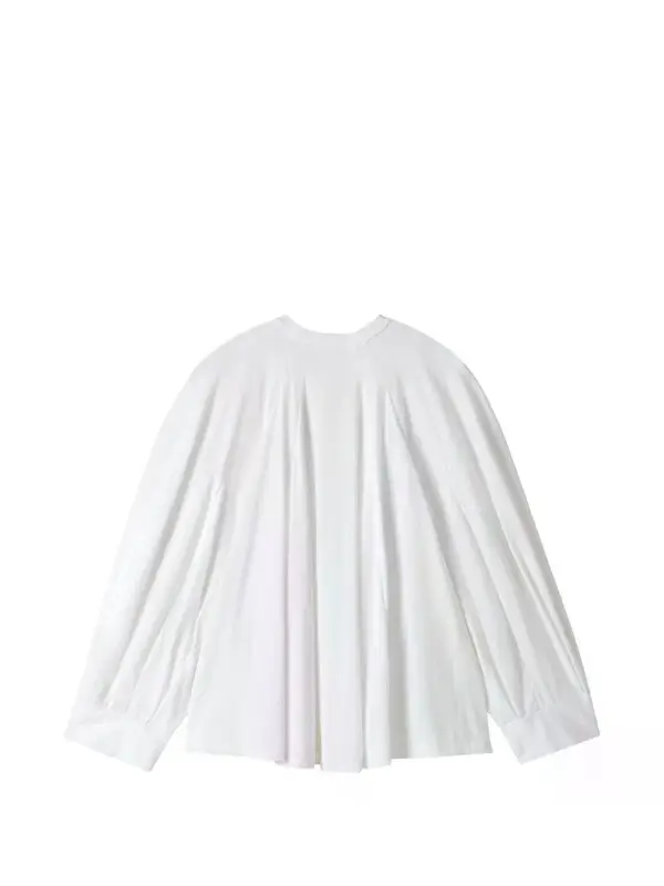 ENFOLD Pleated Long-sleeved T-shirt