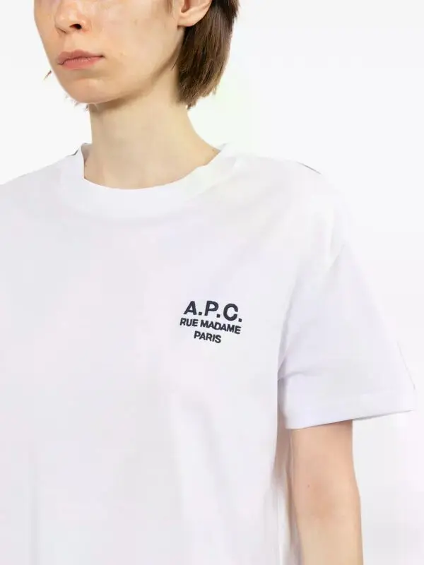 A.p.c. Logo-embroidered T-shirt