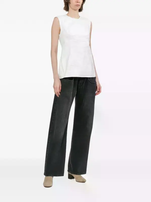 ENFOLD Crinkled Sleeveless Top