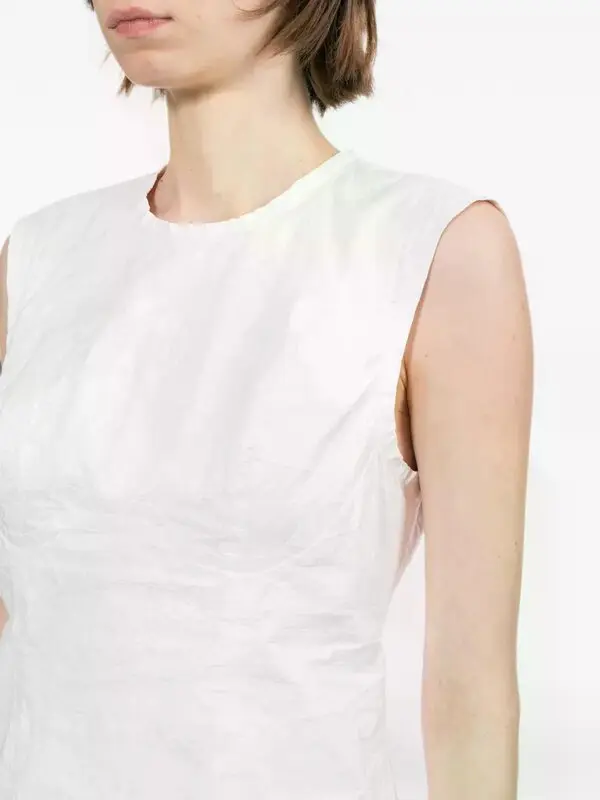 ENFOLD Crinkled Sleeveless Top