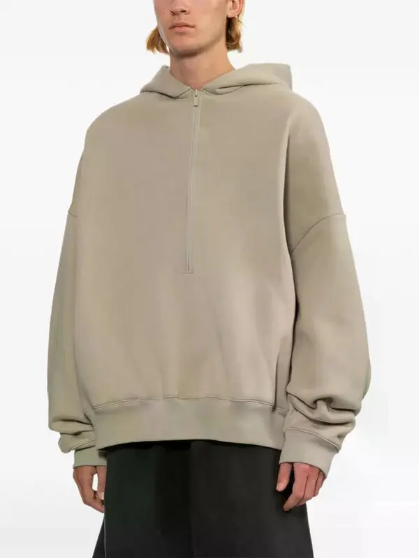 ESSENTIALS Logo-print Half-zip Hoodie