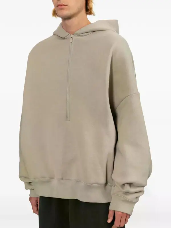 ESSENTIALS Logo-print Half-zip Hoodie