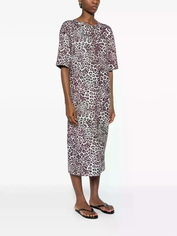 MARCCAIN Animal Print Midi Dress