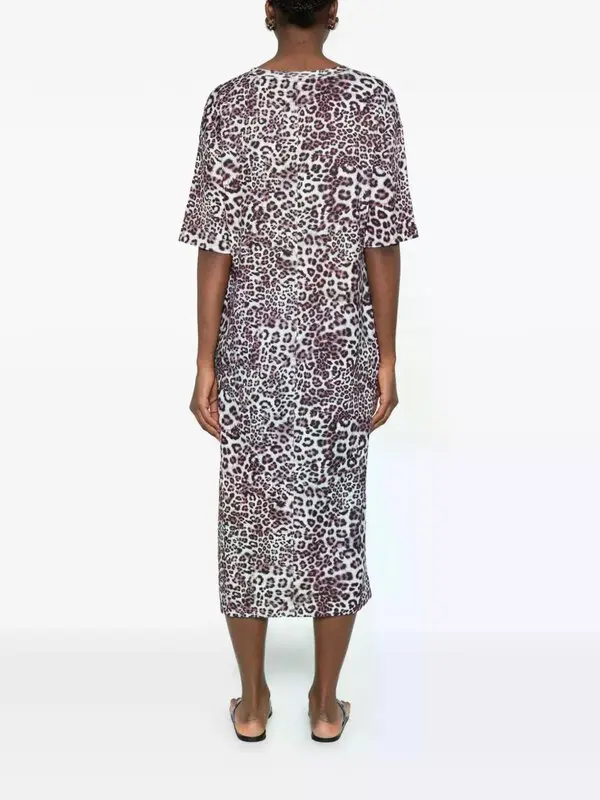 MARCCAIN Animal Print Midi Dress