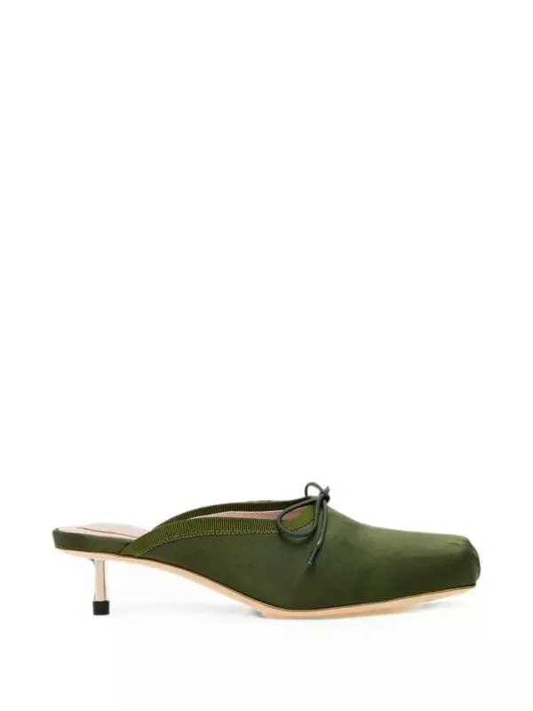 Simone Rocha Bow-detail Square-toe Pumps