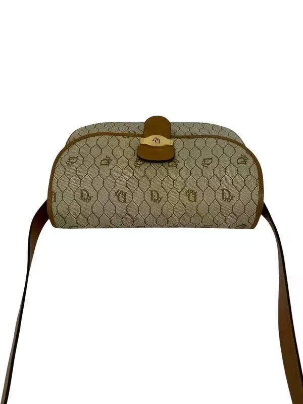 Dior 20th Century Honeycomb Monogram Canvas Crossbody Bag - Neutrals