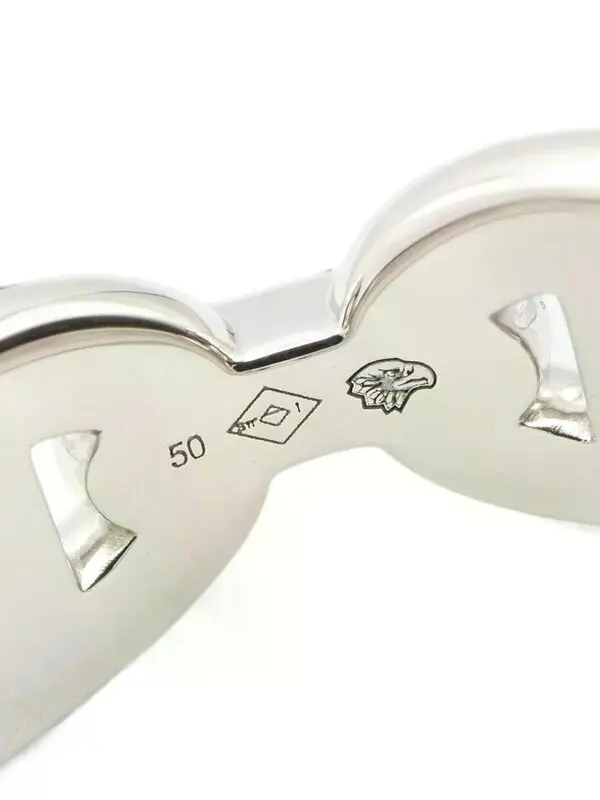 Hermès 18k White Gold Pavé Diamond Chaîne D'ancre Ring