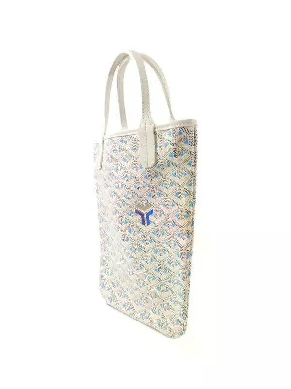Goyard Pm Pitiers Claire-voie Two-way Handbag - White