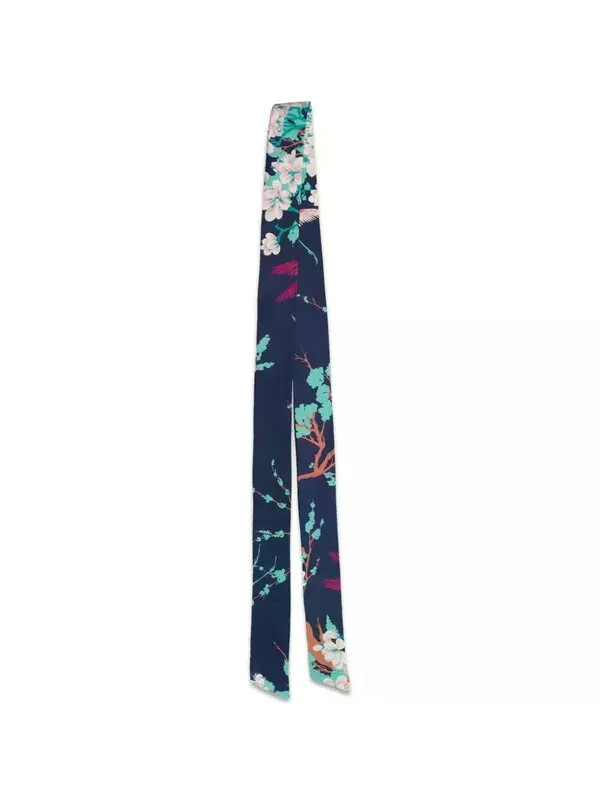 LAURA URBINATI Floral Print Satin Belt