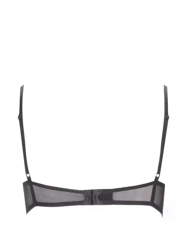 LAURA URBINATI Padded Lace Bra - Black