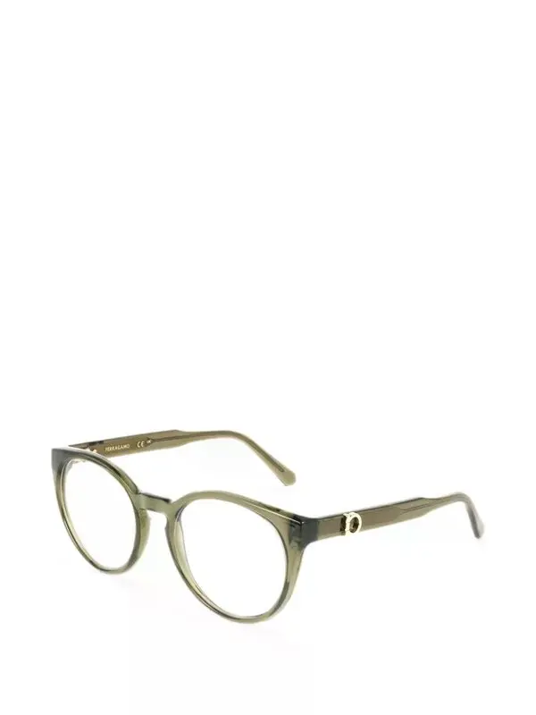 FERRAGAMO Gancini Round-frame Glasses