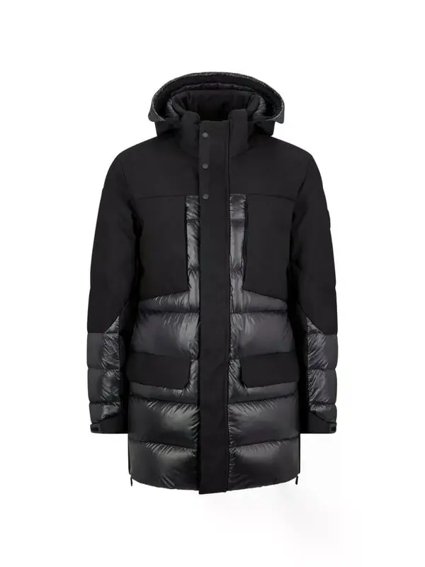 BOSS Hooded Panelled Down Jacket