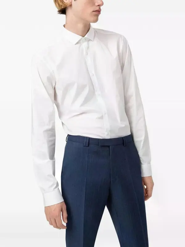 Hugo Slim-fit Pressed-crease Trousers