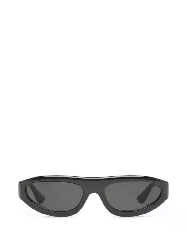 PORT TANGER Oval Frame Sunglasses - Black