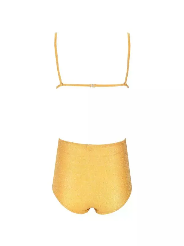 LAURA URBINATI Metallic-effect Triangle Bra