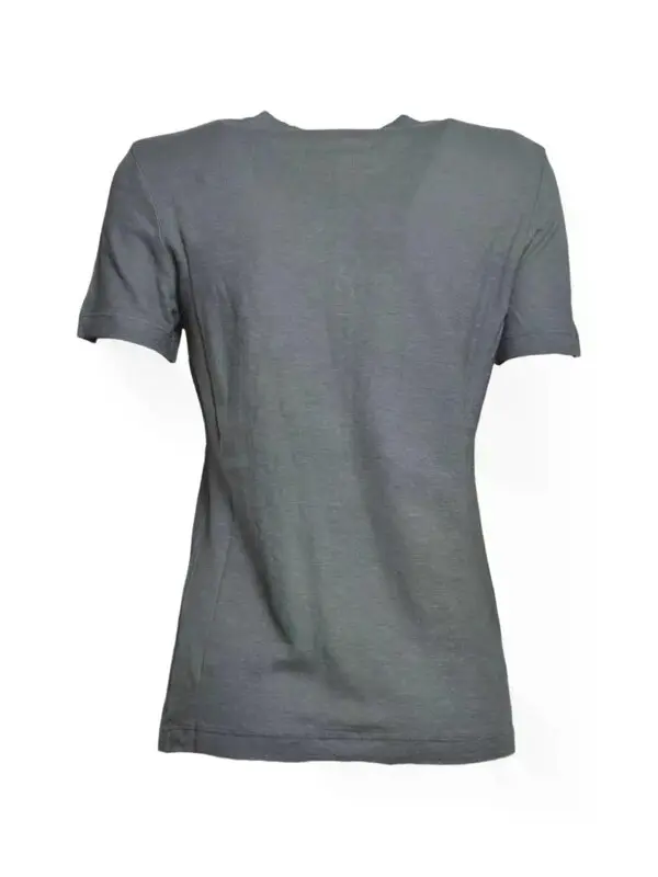 SOLOTRE Short Sleeve T-shirt With Button Placket
