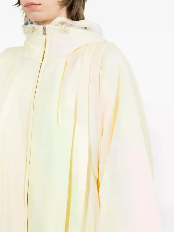 ENFOLD Hooded Balloon-sleeve Coat