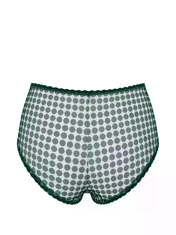 LAURA URBINATI Polka-dot Tulle Briefs