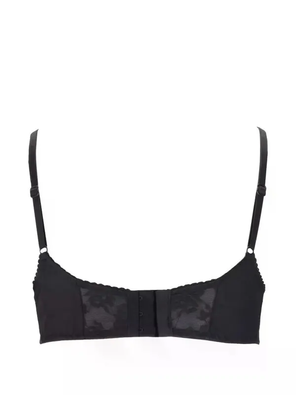 LAURA URBINATI Lace-panel Bow-detail Bra