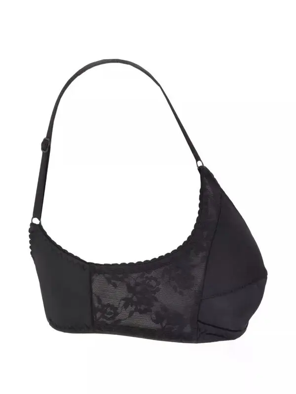 LAURA URBINATI Lace-panel Bow-detail Bra