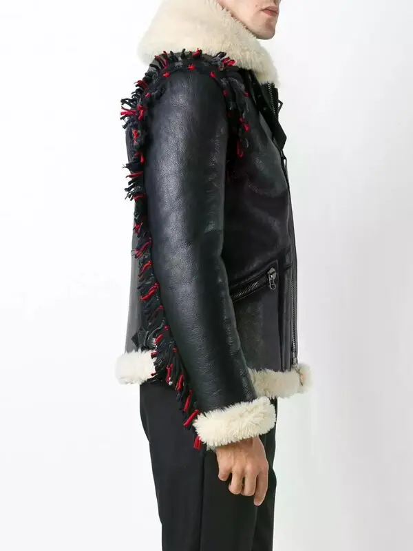 LANVIN Shearling-style Leather Jacket