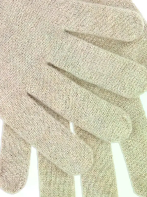 VANISE Fine-knit Cashmere Gloves - Neutrals