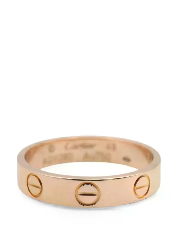 Cartier 18kt Rose Gold Love Ring - Pink