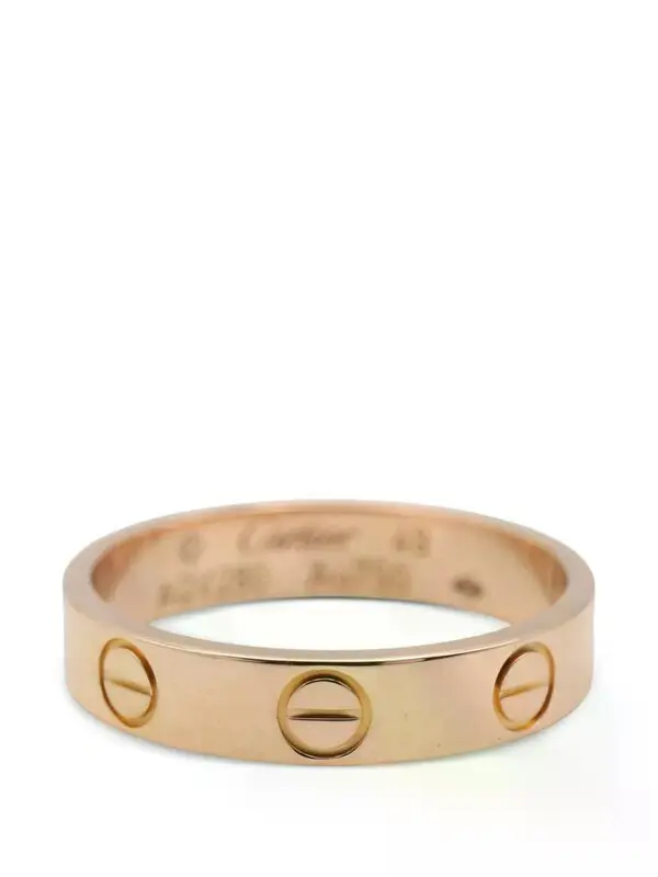 Cartier 18kt Rose Gold Love Ring - Pink