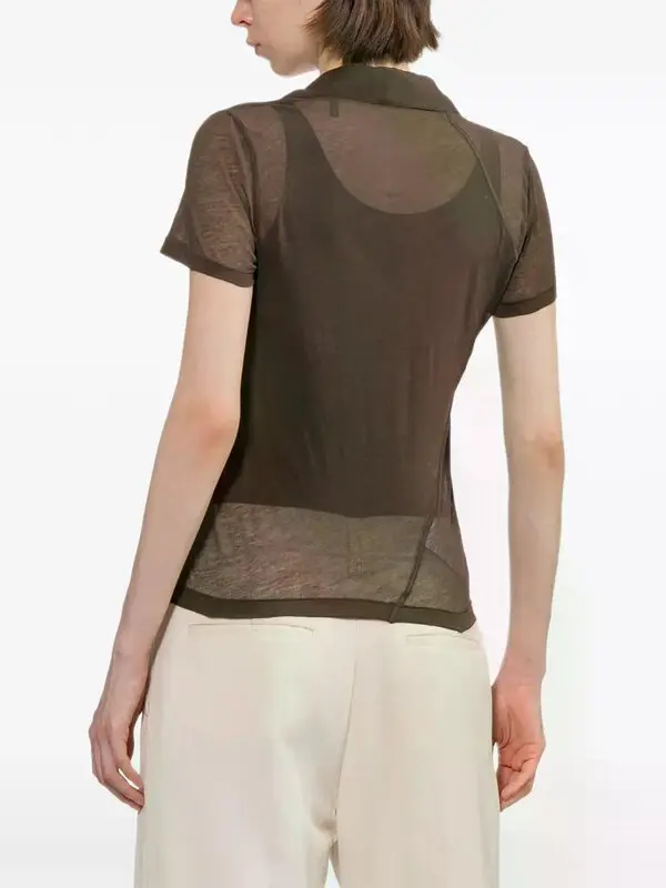 Helmut Lang Sheer-panel Top