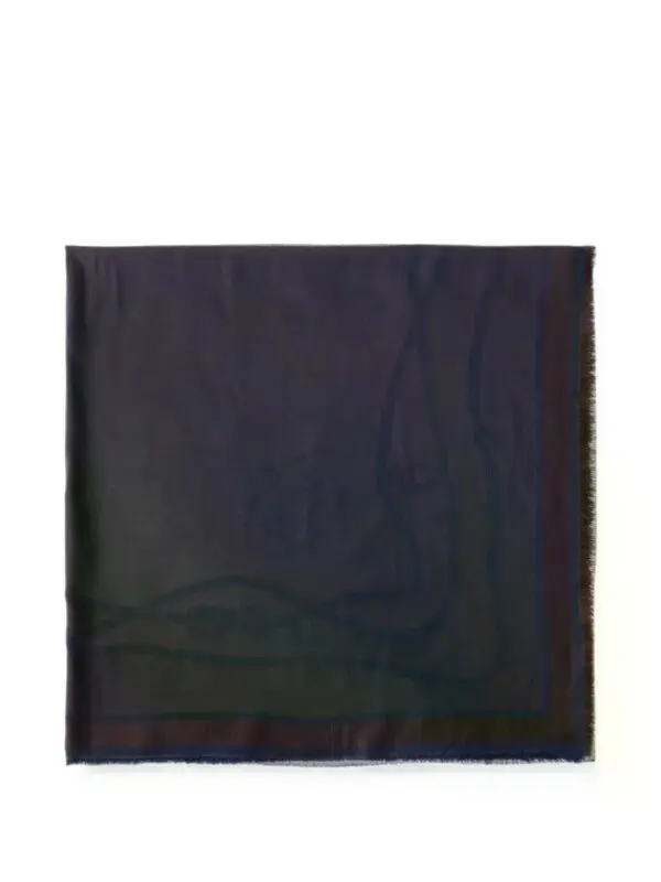 Prada Silk, Cashmere And Wool Jacquard Shawl