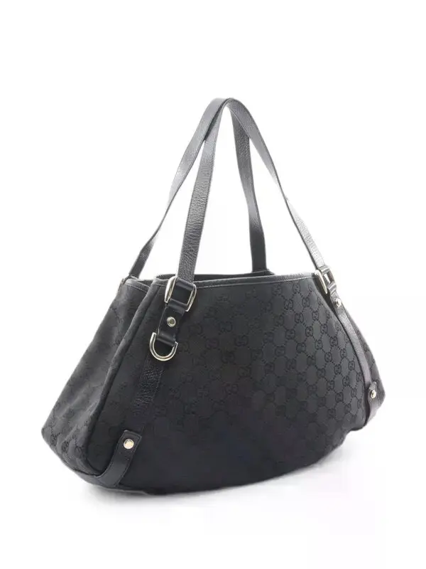 Gucci Gg Canvas Tote Bag - Black