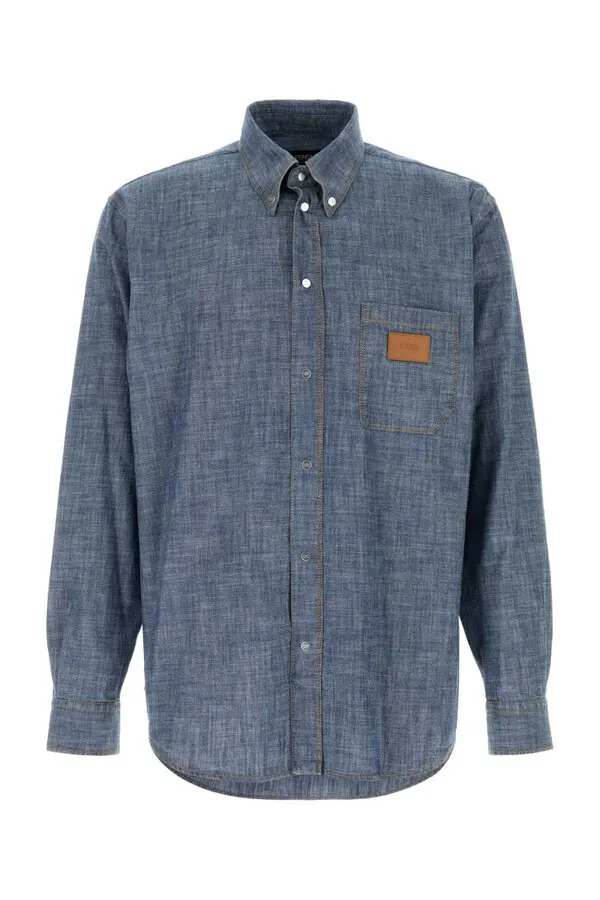 Fendi Light- Chambray Shirt - Blue