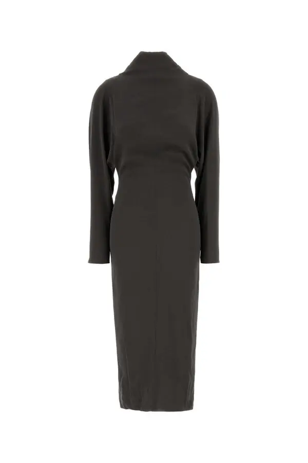 Giorgio Armani Stretch Crepe Dress - Gray