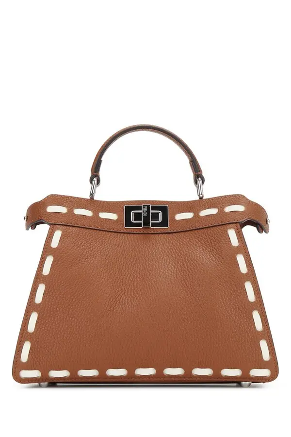 Fendi Peekaboo Iseeu Cuoio Romano M Handheld Bag - Multicolor