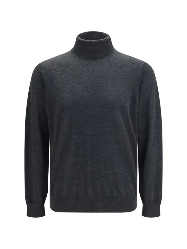 Giorgio Armani Cashmere Turtleneck Sweater - Gray