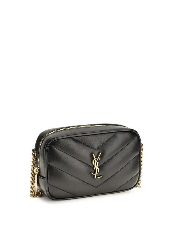 Saint Laurent Lambskin Camera Bag With Chain Strap