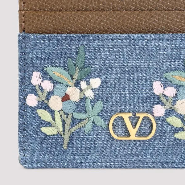 Valentino Garavani Cotton Credit Card Case