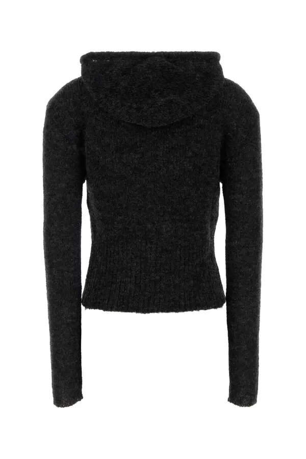 Our Legacy Charcoal Alpaca Blend Zip-up Sweatshirt - Gray