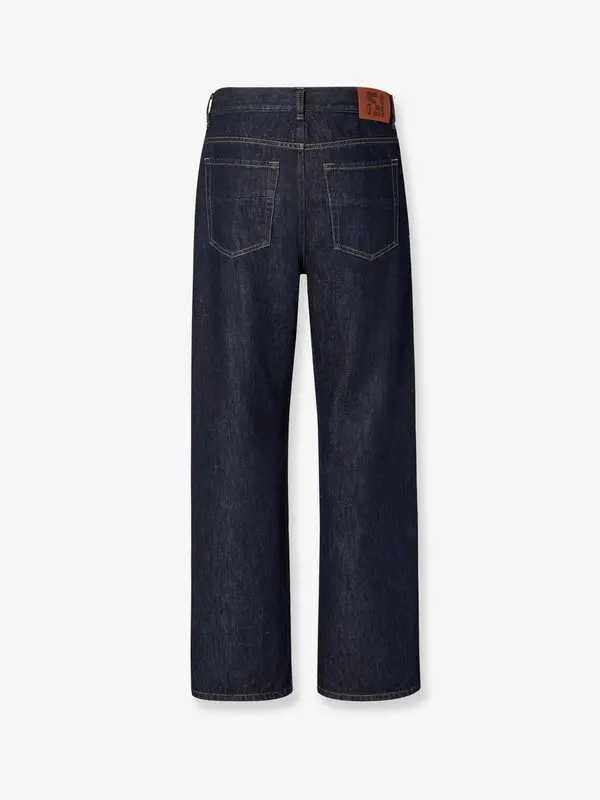 Fendi Denim Regular Blu Washed Jeans