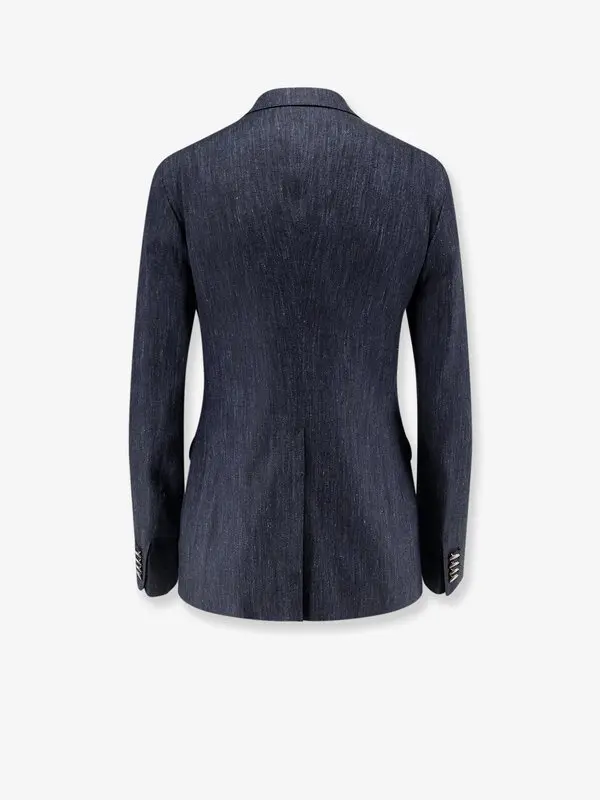 Tagliatore Parigi Melange Linen And Viscose Suit