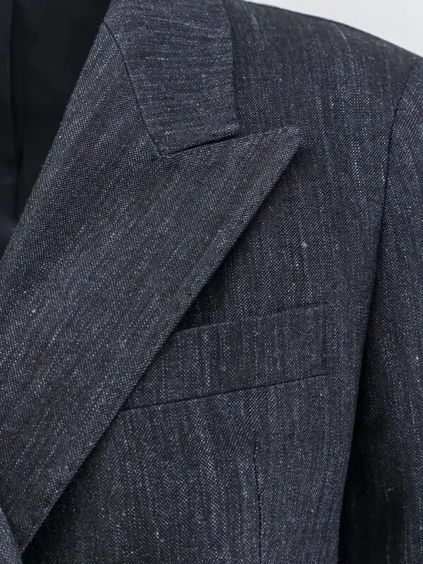 Tagliatore Parigi Melange Linen And Viscose Suit