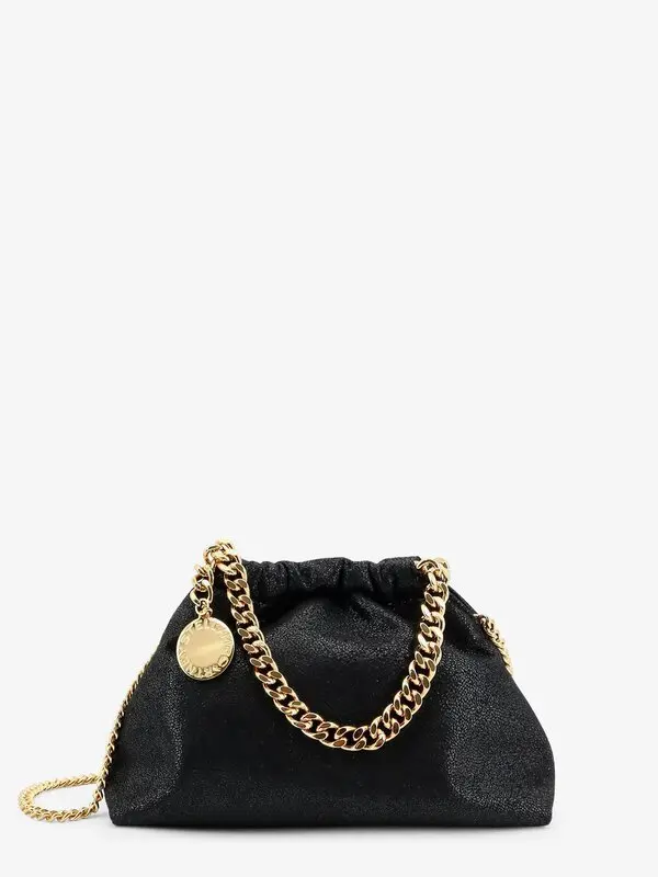 Stella McCartney Falabella Mini Shaggy Deer Crossbody Bag - Black
