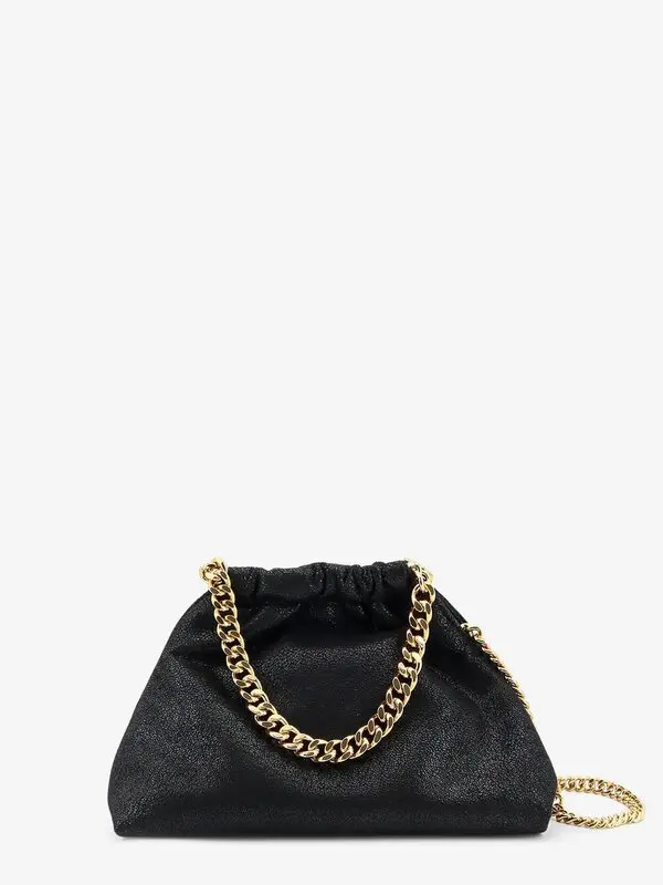 Stella McCartney Falabella Mini Shaggy Deer Crossbody Bag - Black