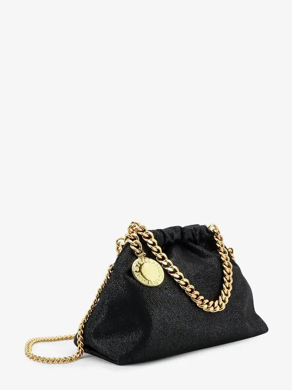 Stella McCartney Falabella Mini Shaggy Deer Crossbody Bag - Black